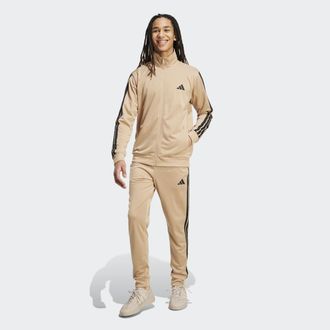 adidas Trainingsanzug ADIDAS SPORTSWEAR DAYREADY, Herren, Gr. L, beige (warm sandstone), Interlock, Obermaterial: 100% Polyester, Sportanz&uuml;ge Trainingsanzug,