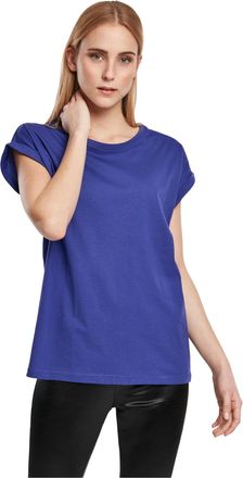 Urban Classics Damen T-Shirt Ladies Extended Shoulder Tee, T-Shirt mit überschnittenen Schultern, aus Baumwolle, erhältlich in vielen Farben, Bluepurple, L