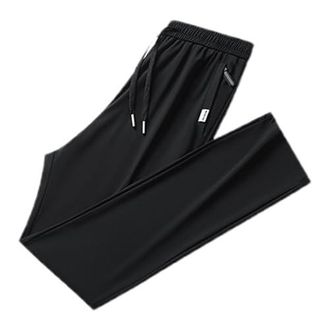 Generic Pantalon de jogging pour homme - Unisexe - Stretch - S&eacute;chage rapide - Pantalon stretch d&eacute;contract&eacute; avec taille &eacute;lastique et cordon de serrage, Noir, 4