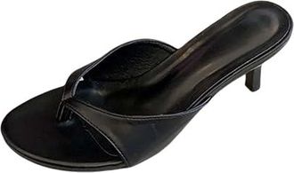 Generic Tongs élégantes pour femme avec talon - Sandales décontractées - Confortables et légères - Chaussures dété pour femme - Sandales de plage - Pour linté