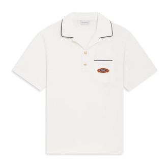 Dr&ocirc;le de Monsieur Homme, Tops, Blanc, Taille: M Polo Brod&eacute;