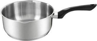 Ambition Kasserolle Edelstahl Induktion 20 cm Vikos 2,5 liter Topf Stielkasserolle Ausgießer spülmaschinenfest