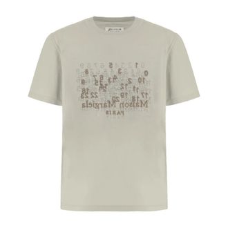 Maison Margiela Numerical T-Shirt - - Tops - Herren - Grau - L
