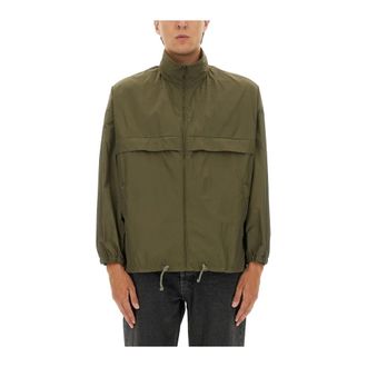 Saint Laurent Wasserabweisende Windjacke mit Rei&szlig;verschluss - - Jackets - Herren - Gr&uuml;n - L