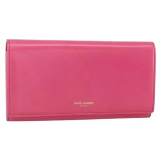 Saint Laurent Portefeuille Vintage Pre-owned - Femme - Pre-owned - Rose - Taille: ONE Size