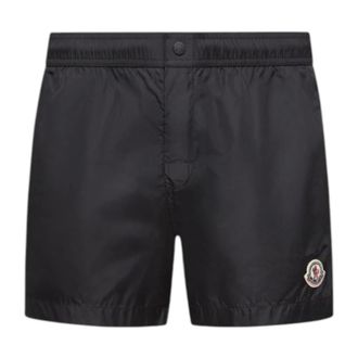 Moncler Logo Badeshorts - - Swimwear - Herren - Schwarzk - L