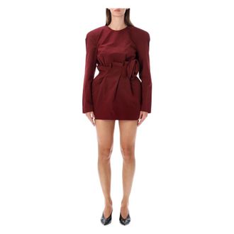 Magda Butrym Robe 41 Mini Rembourr&eacute;e - Femme - Robes - Rouge - Taille: 36 FR
