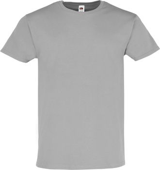 Fruit Of The Loom Iconic 195 Ringspun Premium T | T-Shirt Herren & Damen - 100% Baumwolle, 190-195 g/m&sup2;, hochwertig & weich, ideal f&uuml;r Druck & Alltag, Farbe:Zink, Gr&ouml;&szlig;e