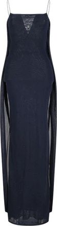 Jacquemus Femme, Robes, Bleu, Taille: 38 FR La Robe Maille Plumetis