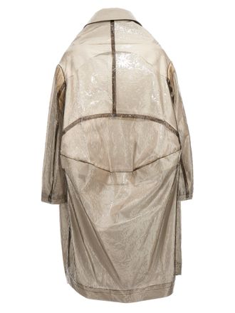 Comme Des Gar&ccedil;ons Womens Gray Polyethylene Coat Clothing