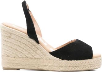 Maneb&igrave; Femme, Chaussures, Noir, Taille: 36 EU Escarpin compens&eacute; &agrave; bout ouvert