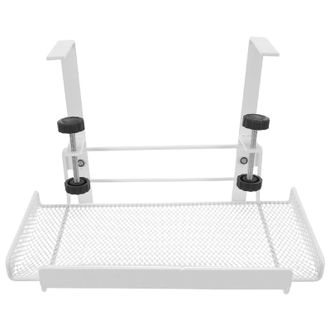 BESTONZON Metall Kabel Organizer Tray mit Klemmhalterung Wei&szlig; Untertisch Schreibtischkorb f&uuml;r Kabel und Einstellbar Robuste Carbonstahl-aufbewahrung f&uuml;r B&uuml;ro-Or