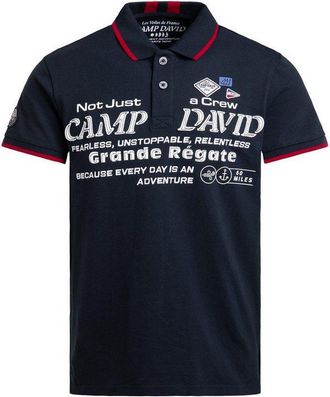 Camp David Poloshirt mit Baumwolle