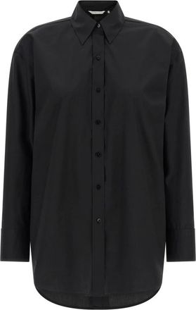 Xacus Femme, Blouses et Chemises, Noir, Taille: 42 FR Scarlet Cotton Poplin Shirt