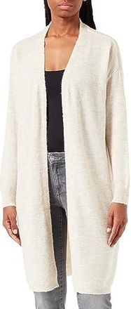 Pieces Pieces Pcjuliana Ls Long Knit Cardigan Noos Bc Cardigan, Femme, Gris Whitecap, S