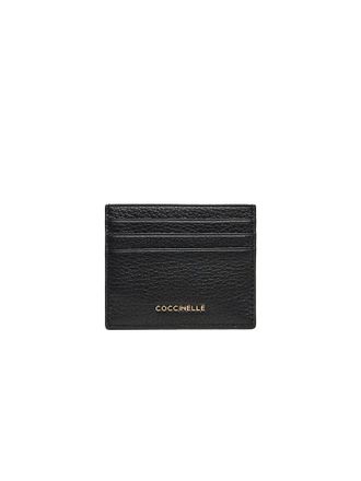 Coccinelle Womens Document Holder Black Cowhide Bags - Card-Holders