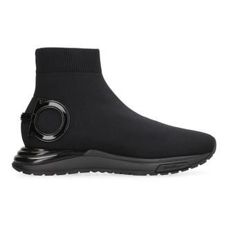 Ferragamo Gestrickte sockenartige Sneakers - - Shoes - Damen - Schwarzk - 36 EU