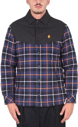 Marcelo Burlon Cotton Long-Sleeved Shirt - Blue