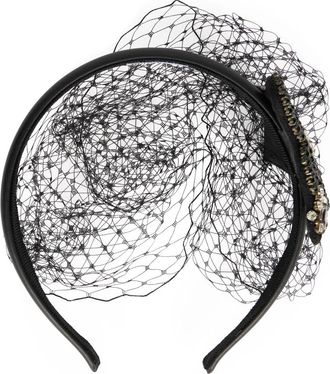 Red Valentino Femme, Accessoires, Noir, Taille: ONE Size &Eacute;l&eacute;gant bandeau avec d&eacute;tail en tulle