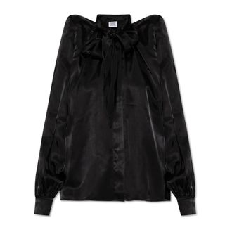 VETEMENTS Shoulder Pad Shirt - - Blouses & Shirts - Damen - Schwarzk - S