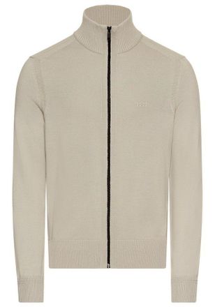 HUGO BOSS Strickjacke Avac mit Logostickerei auf der Brust