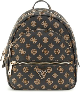 Guess Rucksack Freizeitrucksack Manhattan II Backpack Mocha Logo dunkelbraun