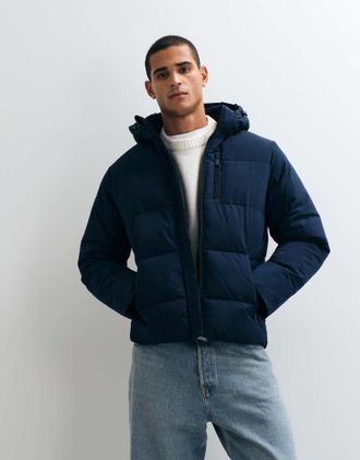 Jack & Jones Doudoune &agrave; capuche - Bleu marine