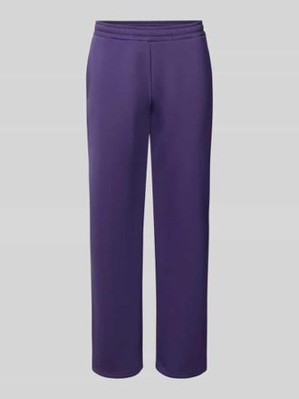 Review Straight Fit Sweatpants aus Baumwoll-Mix mit Label-Detail