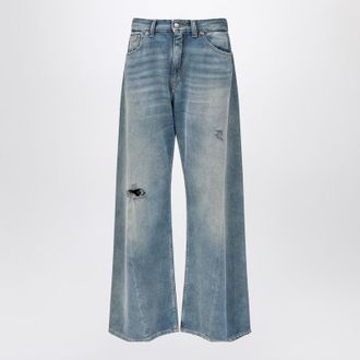 Maison Margiela Wide-leg jeans with worn effect
