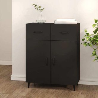 vidaXL Buffet noir 69,5x34x90 cm bois ding&eacute;nierie Vidaxl