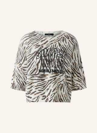 Oui Strickshirt weiss