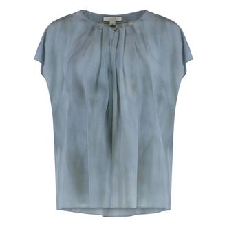 Vince Damen, Blusen & Hemden, Blau, LGröße