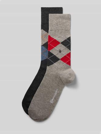 Burlington Socken mit Label-Applikation 2er-Pack