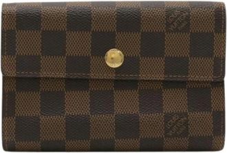 Louis Vuitton unisex, Pre-owned, Brun, Taille: ONE Size Portefeuille en toile Pre-owned
