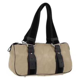 Saint Laurent Sac bandouli&egrave;re vintage en toile Pre-owned - Femme - Pre-owned - Beige - Taille: ONE Size