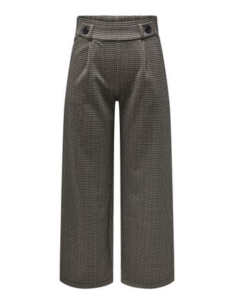 Jacqueline de Yong JdY Damen Jdygeggo Mia Long Check Pant JRS Noos Hose, Schwarz/Hellbraun, XXS / 34L EU