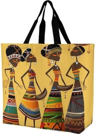 Generic Culture Africaine Cr&eacute;ative Sac Cabas Pliable Tote Bag Grand Sac A Main Femme Pour Shopping Travail Universit&eacute;