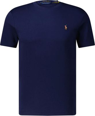 Polo Ralph Lauren Homme, Tops, Bleu, Taille: M T-shirt avec logo brod&eacute;