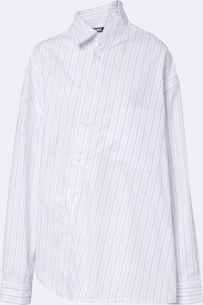 Jacquemus Chemise Cuadro en coton &agrave; rayures