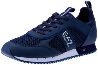 Emporio Armani Sneaker EA7 Emporio Armani training ecosuede/ mesh blu navy/ white unisex US24EA10 X8X027 41 1/3