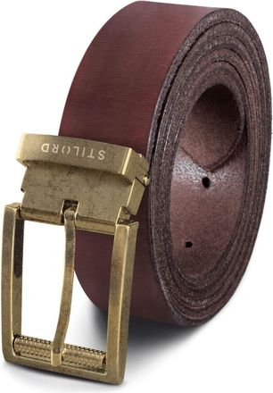 STILORD Business Ledergürtel Herren Damen Universell Kürzbar Vintage Jeans Anzuggürtel Casual Business Echt-Leder, Farbe:cresto - braun | Schnalle antik - bro
