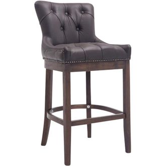 Clp Barhocker Lakewood Echtleder, Antik-dunkel braun
