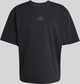 adidas Oversize Sport-T-Shirt aus Baumwoll-Mix mit Logo-Print