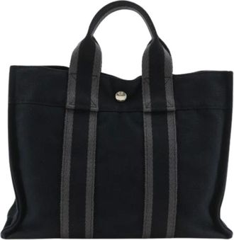 Herm&egrave;s Pre-owned Fourre Tout PM Sac en toile - unisex - Pre-owned - Noir - Taille: ONE Size