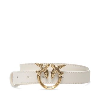 Pinko Dameng&uuml;rtel Pinko Love Berry H2 Belt PE 23 PLT01 100143 A0F1 Wei&szlig;