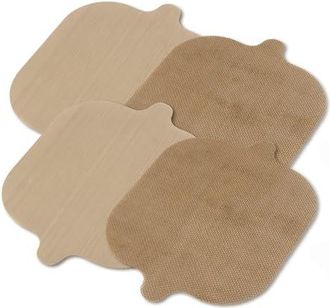 Gourmetmaxx Dauerbackfolie 2in1 f&uuml;r Hei&szlig;luftfritteusen 4-tlg. | als Dauerbackpapier nutzbar | zuschneidbare Dauerbackmatte mit Laschen | sp&uuml;lmaschinenfest | auch 