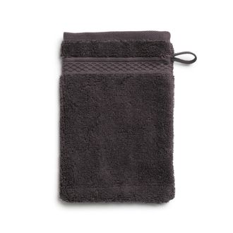 M&ouml;ve Pure Luxury Waschhandschuh 15 x 20 cm aus 100% &Auml;gyptischer Baumwolle, Graphite