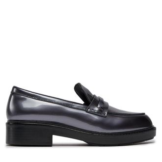 Calvin Klein Slipper Calvin Klein Rubber Sole Loafer W/Hw - Pearl HW0HW02002 Schwarz
