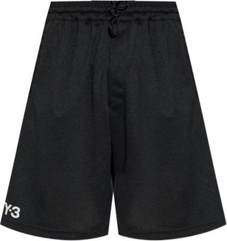 Yohji Yamamoto Homme, Shorts, Noir, Taille: XL Short &agrave; cordon logo