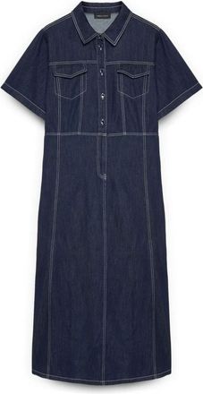 Fiorella Rubino Femme, Robes, Bleu, Taille: 52 FR Power Shirt Dress